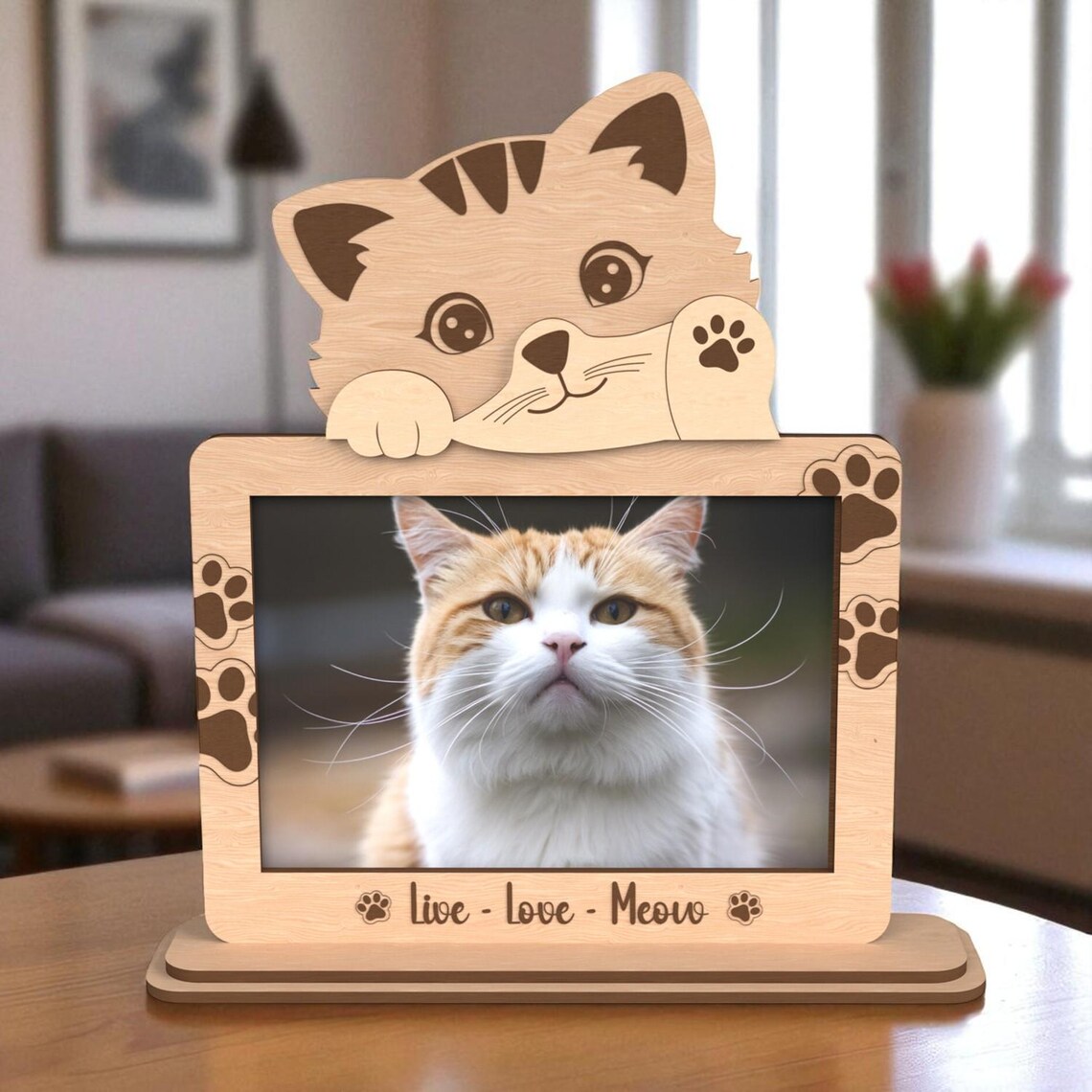 Pet Photo Frame Bundle Laser Cut, Dog Photo Frame SVG Laser, Cat Frame ...