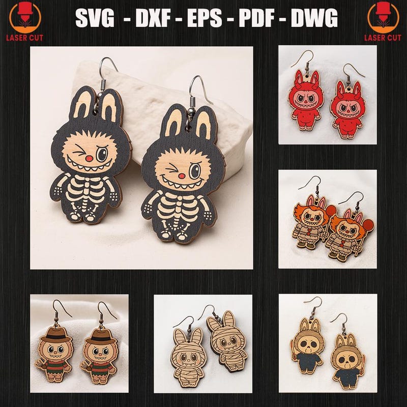 Labubu Earrings - Etsy