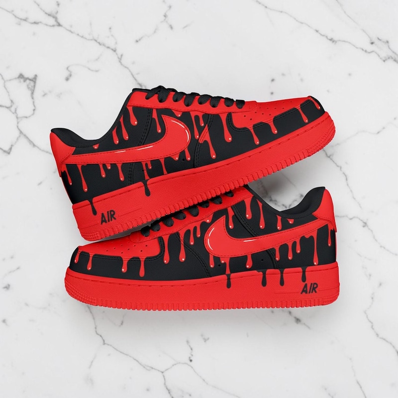 Red Drip Af1 Custom - Etsy