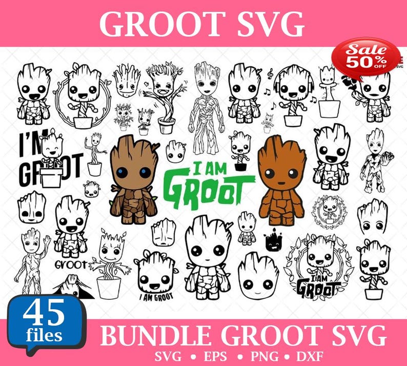 Groot Svg I Am Groot Svg, Groot Clipart, Svg for Cricut, Groot Png ...