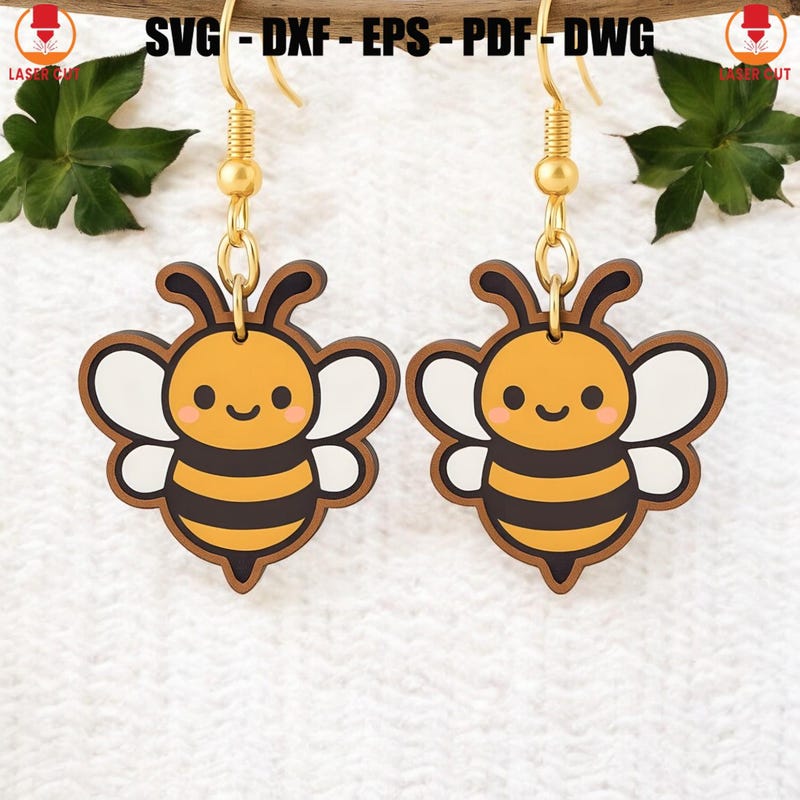 Bee Earrings - Etsy