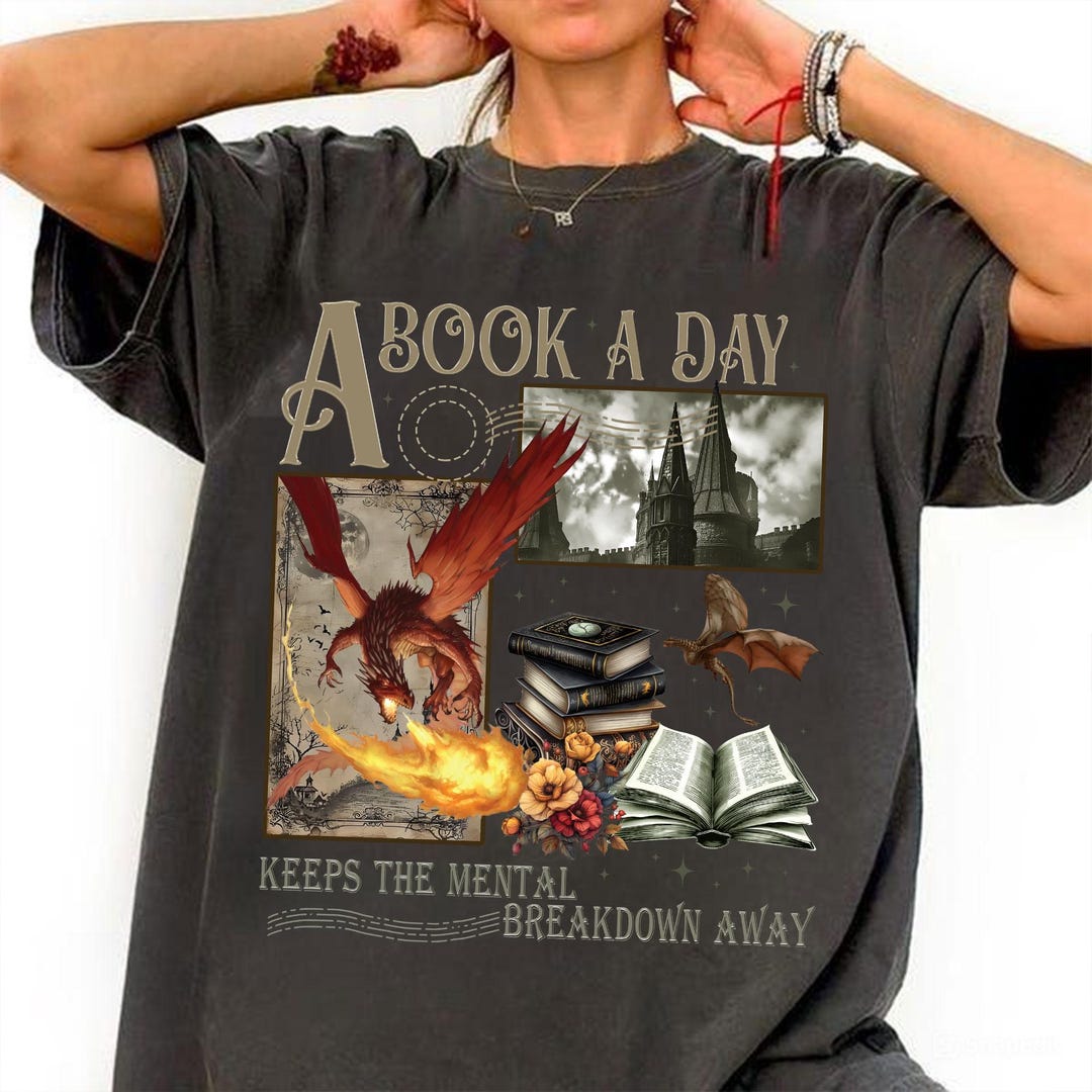 A Book A Day Png, Fantasy Dragon Book Merch Png, Fourth Wing Png ...