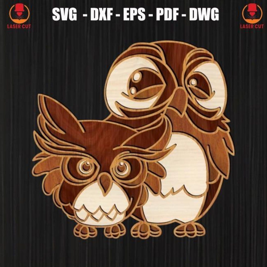 3D Cute Owl Multilayer Svg Laser Cut, 3D Animal Mandala Wall Decor ...