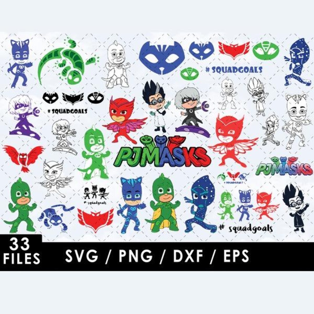 PJ Mask Bundle Svg Shirt, Pj Masks Owlette Svg, Superhero Cartoon ...