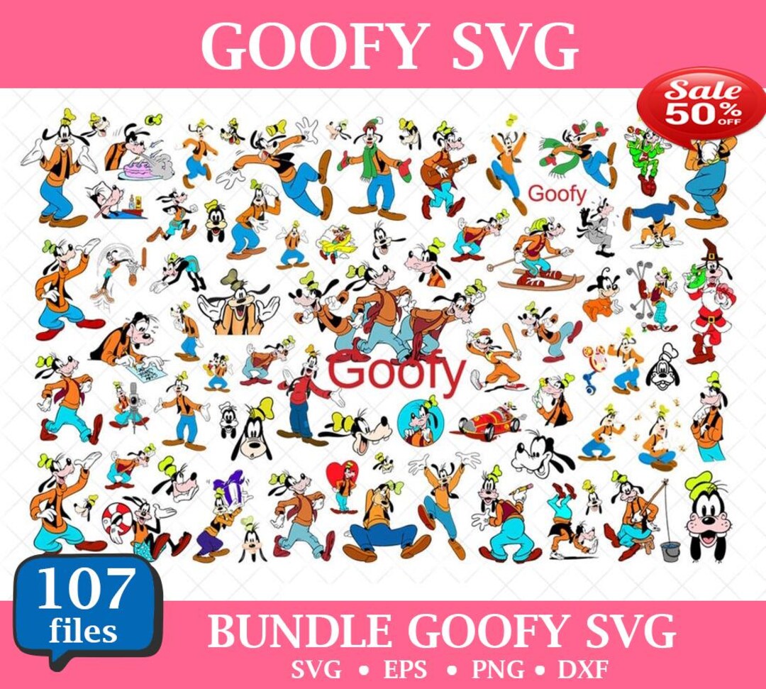 Goofy Svg Bundle, Goofy Png Bundle, Goofy Png Clipart Set, Mickey Mouse ...