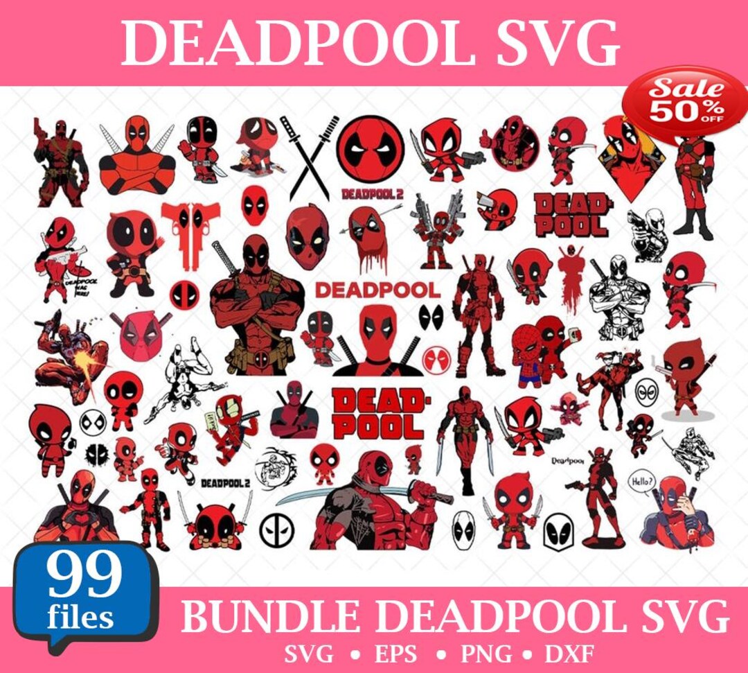 Deadpool Svg Bundle, Deadpool Png, Superhero Svg, Baby Dead Svg ...