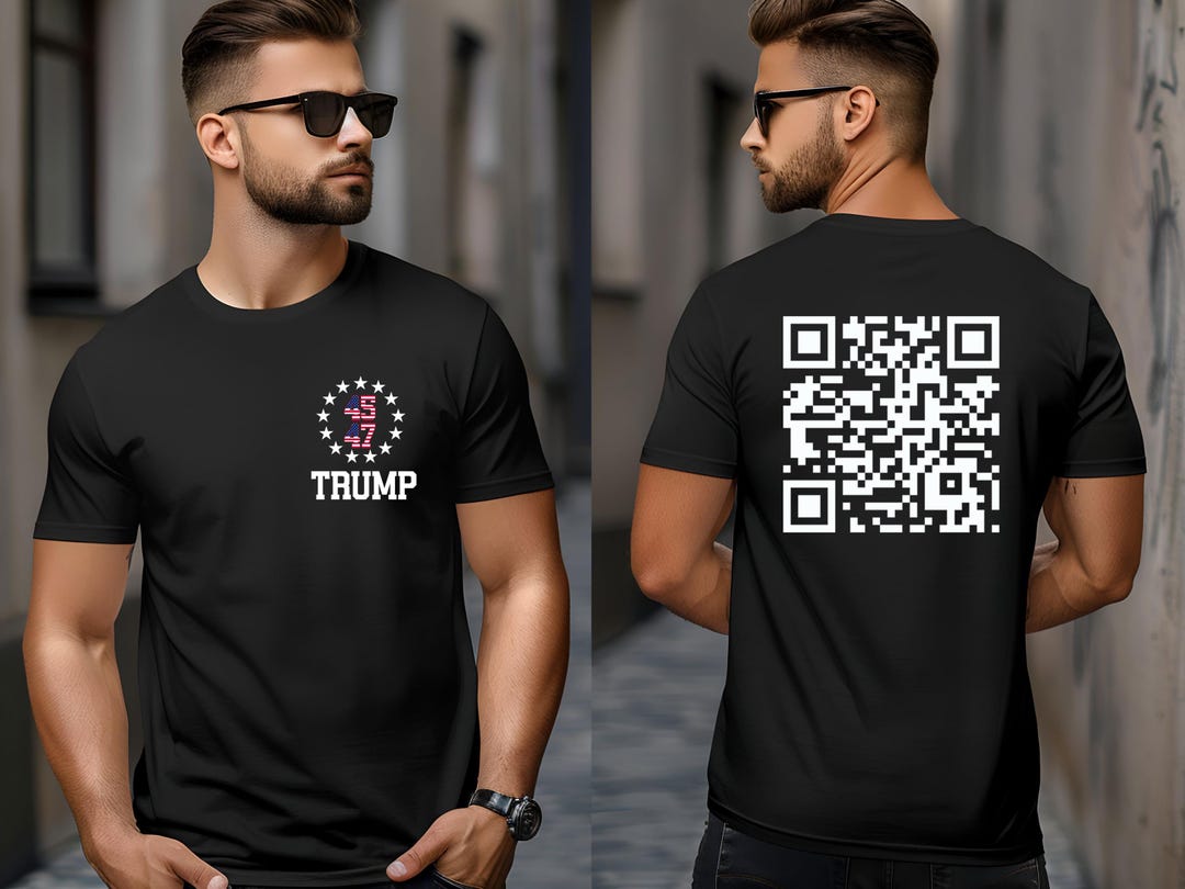 QR President Trump Dance Code Svg Png, 45/47 Trump Dancing Code Png Svg ...