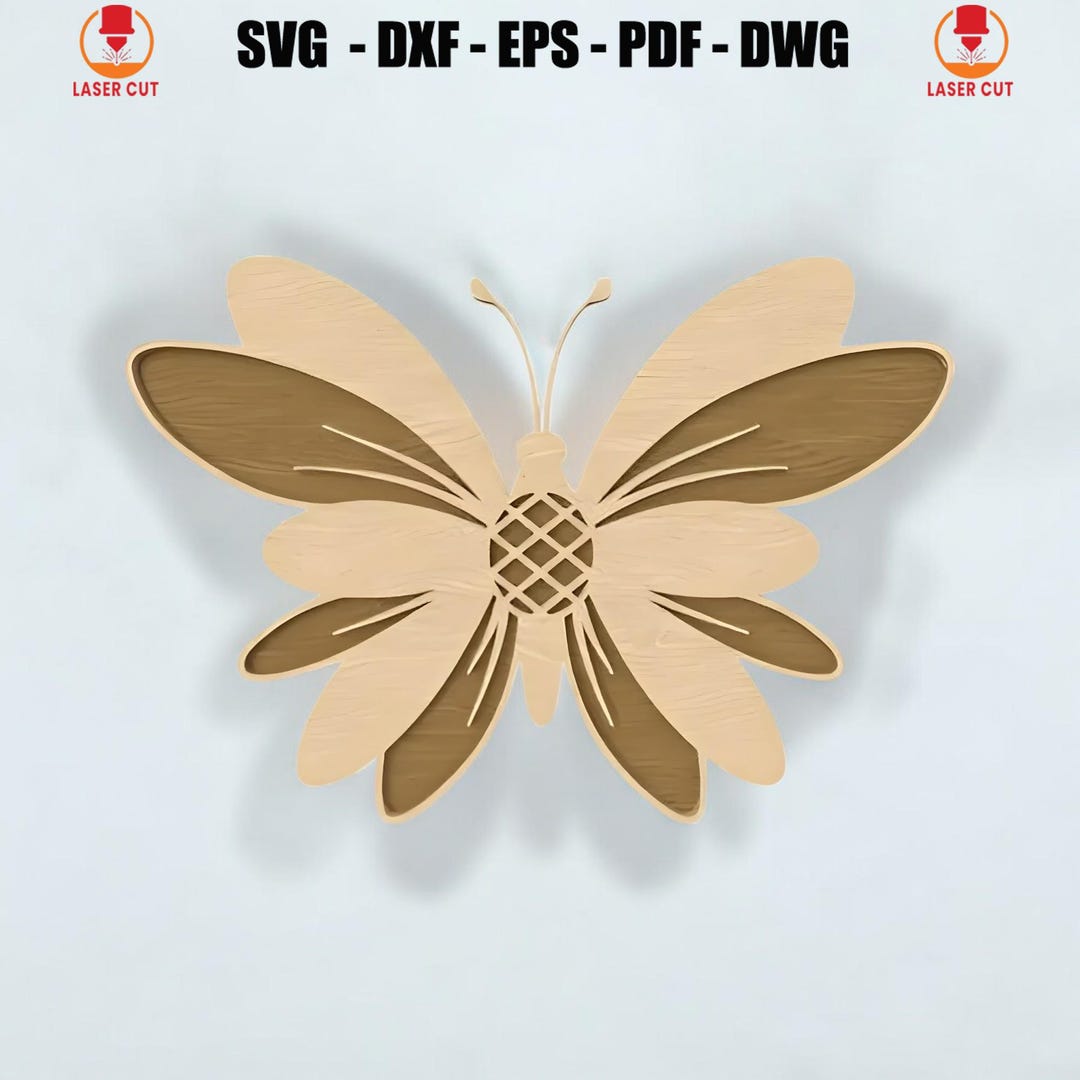 3D Butterflies and Dragonflies Laser Cut, 3D Butterfly Lasercut ...