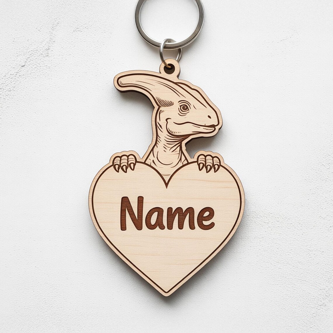 Dinosaur Name Keychain SVG Bundle, Laser Cut Dino Keyring (digital ...