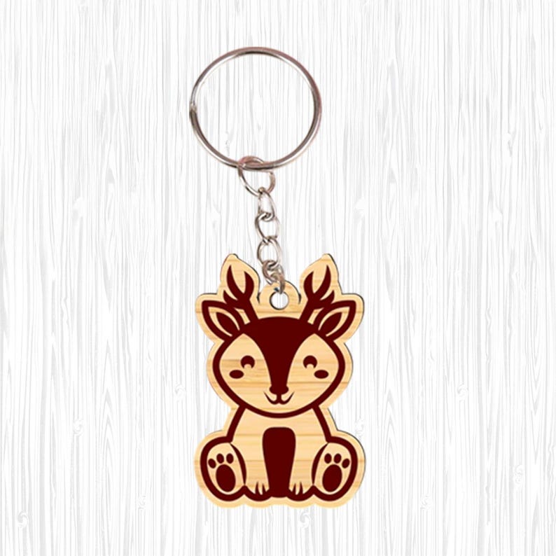 Animals Laser Cut Keychain SVG Bundle (digital Download) - Etsy