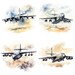 20 Bomber Aircraft PNG Clipart, Watercolor Military Bomber Digital Art ...