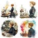 30 Marie Curie JPG Clipart Bundle, Watercolor Science Icon Curie ...