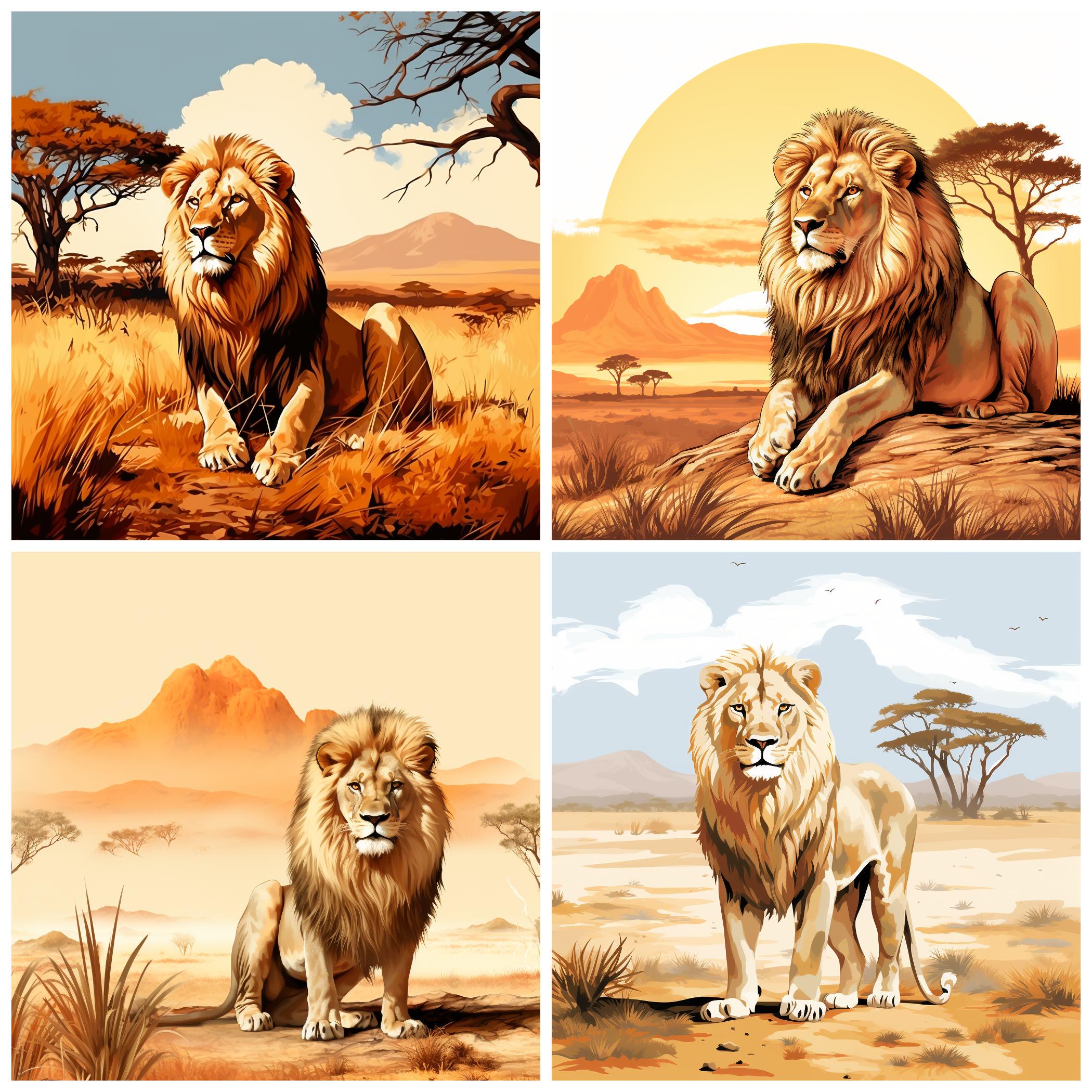 72 Africa Savannah Animals PNG Clipart Bundle, Watercolor African ...