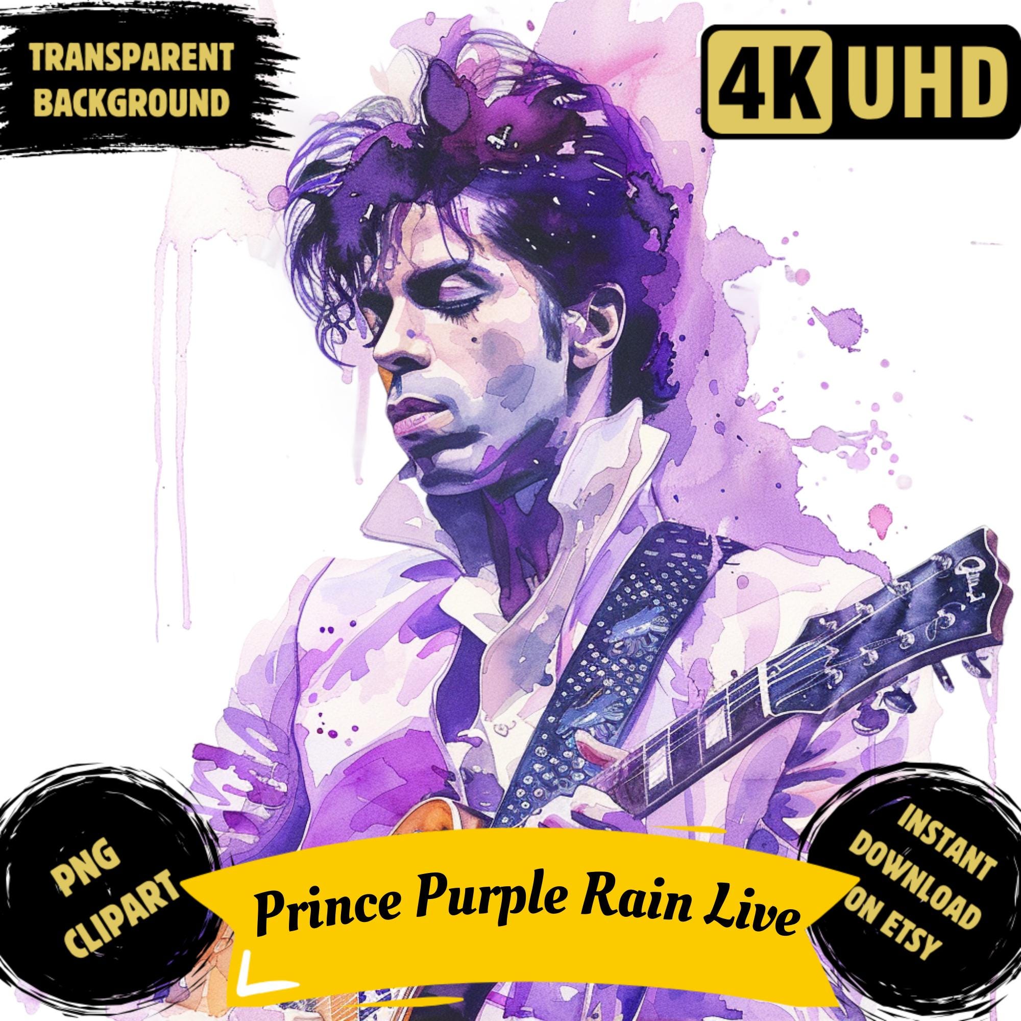 Prince Live PNG Clipart Bundle, Watercolor Prince With Electric Guitar ...