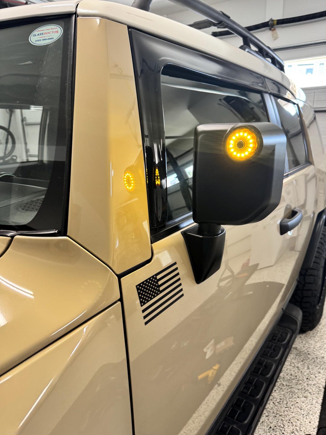 FJ Cruiser - KC Cyclone V2 Mirror Light Retrofit Brackets With Optional ...