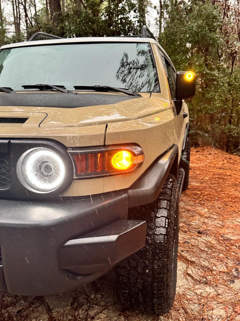 FJ Cruiser - KC Cyclone V2 Mirror Light Retrofit Brackets - Optional ...