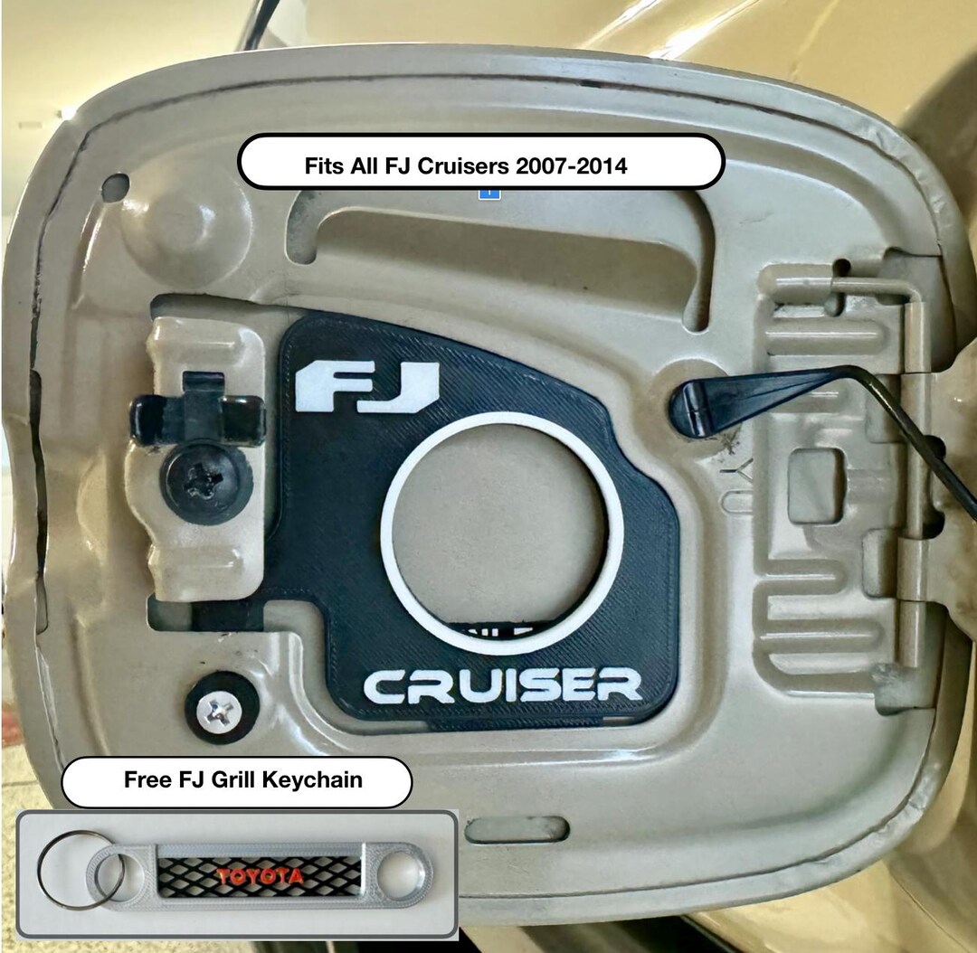 FJ Cruiser Gas Cap Holder (15 Color Options) - Free FJ Cruiser Grill ...