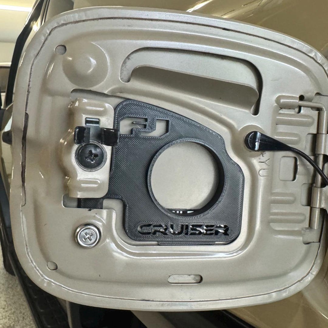 FJ Cruiser Gas Cap Holder Free FJ Grill Keychain or Rear Glass Holder ...
