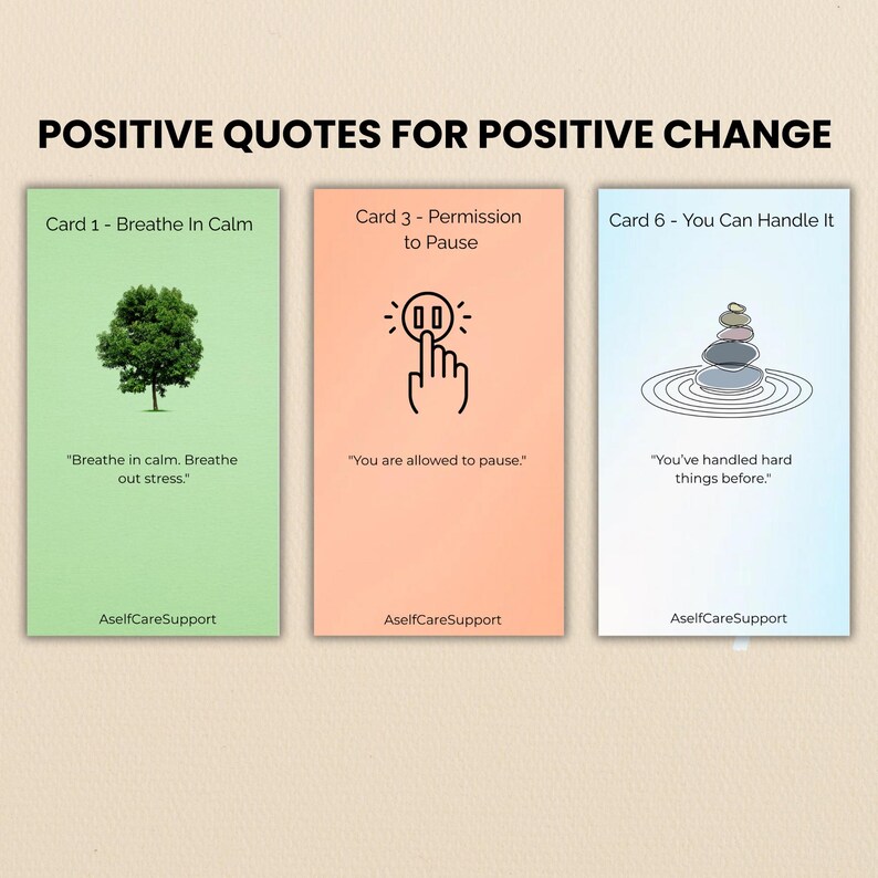 10 Anxiety Coping Cards – Printable Therapy Cards for Anxiety Relief ...