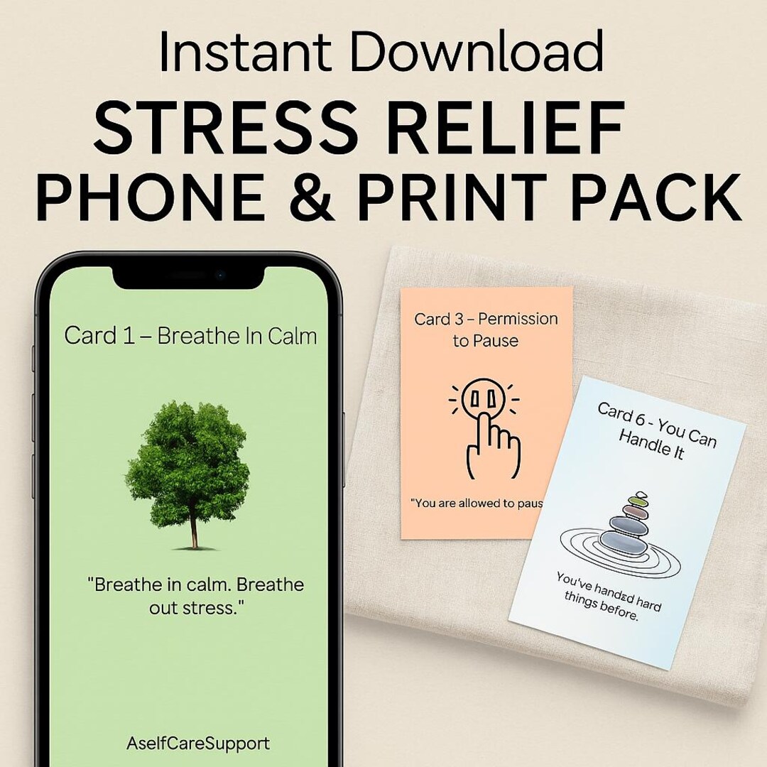 10 Anxiety Coping Cards – Printable Therapy Cards for Anxiety Relief ...