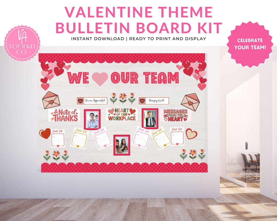 Employee Recognition Bulletin Board – Valentine Staff Appreciation ...