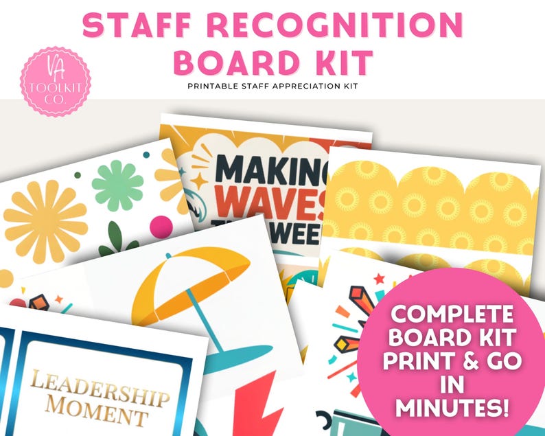 Employee Recognition Bulletin Board – Summer Staff Appreciation Display ...