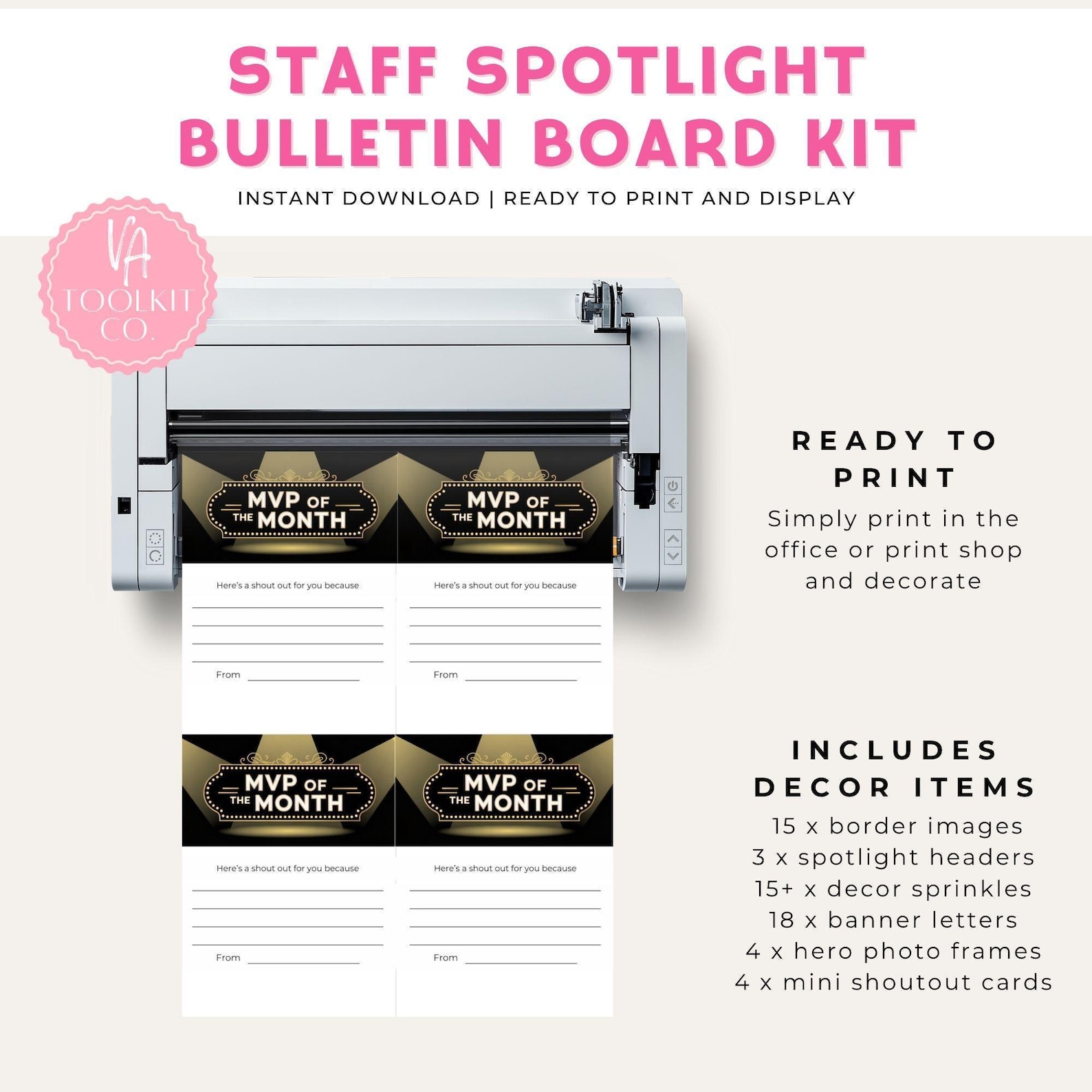 Employee Recognition Bulletin Board – Spotlight Staff Appreciation ...