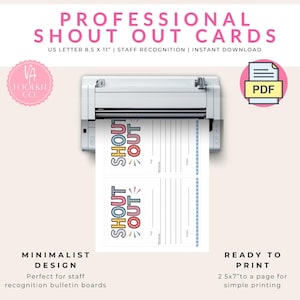 Staff Shout Out - Employee Engagement - Printable Templates - Kindness ...