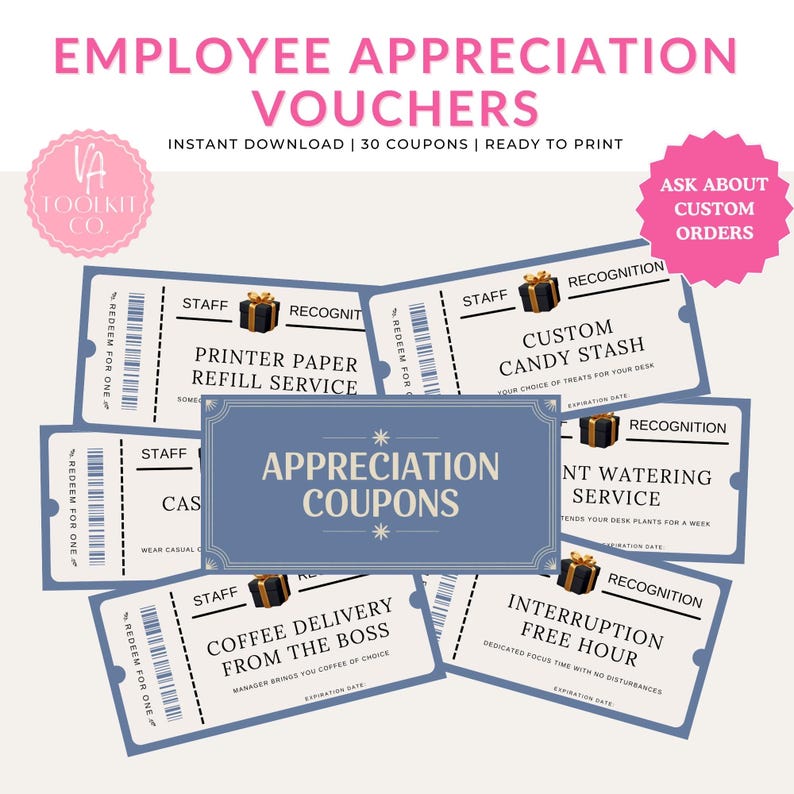 Funny Employee Appreciation Award, Employee Engagement, Printable ...