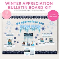 Staff Shout Out Bulletin Board Kit in Pastel Boho Rainbow Theme ...