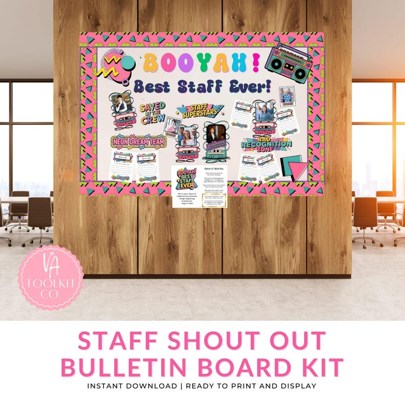 Staff Shout Out Bulletin Board, Employee Recognition Kit, Staff ...