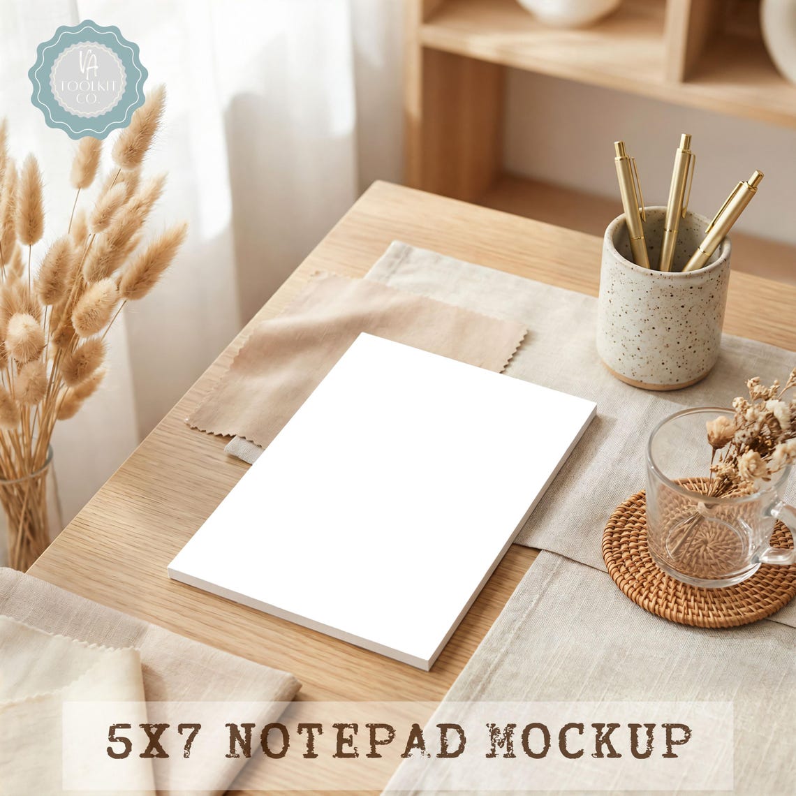 Note Pad Mockup, Custom Notepad Design, Realistic Paper Pad Mockup ...