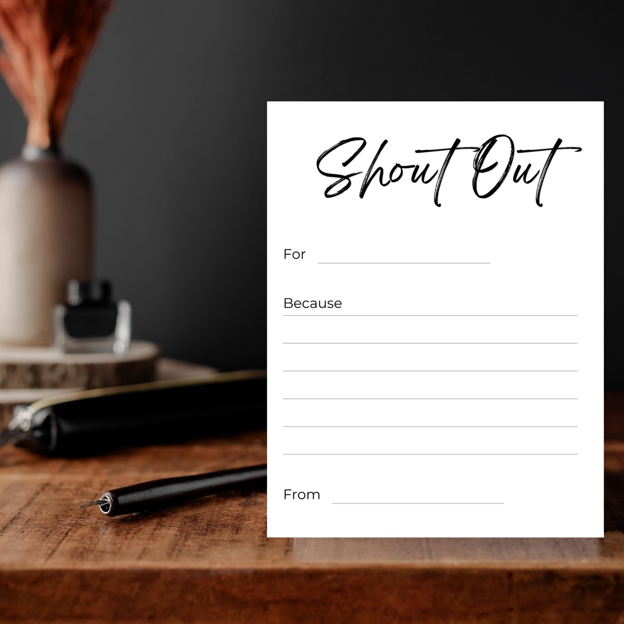 Staff Shout Out Cards - Employee Engagement - Printable Templates ...