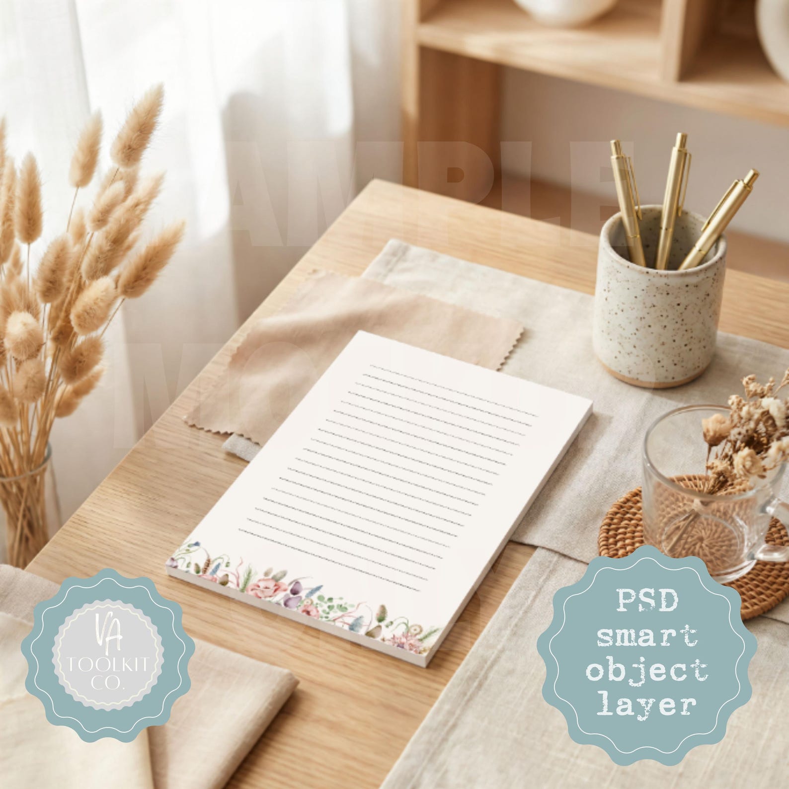Note Pad Mockup, Custom Notepad Design, Realistic Paper Pad Mockup ...