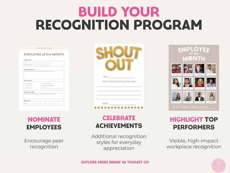 Employee Shout Out Cards for Staff Recognition, Printable Appreciation ...