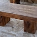 Rustic Solid Wood Bench | Handmade Farmhouse Entryway Seat - Etsy