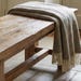 Rustic Solid Wood Bench | Handmade Farmhouse Entryway Seat - Etsy
