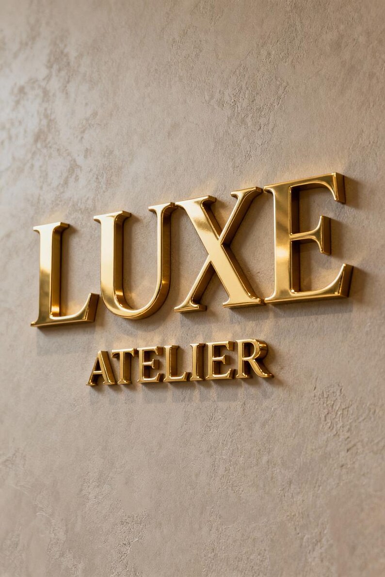 Modern Business Sign , 3D Metal Letters , Custom Raised Letters ...