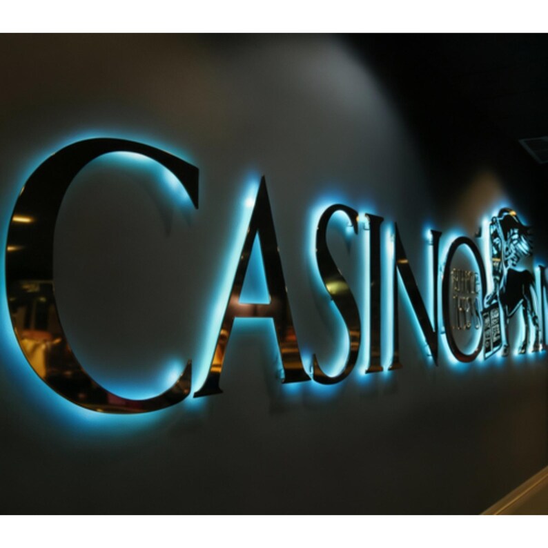 Custom Metal Backlit Sign, Illuminated Channel Letters, 3D Light up ...