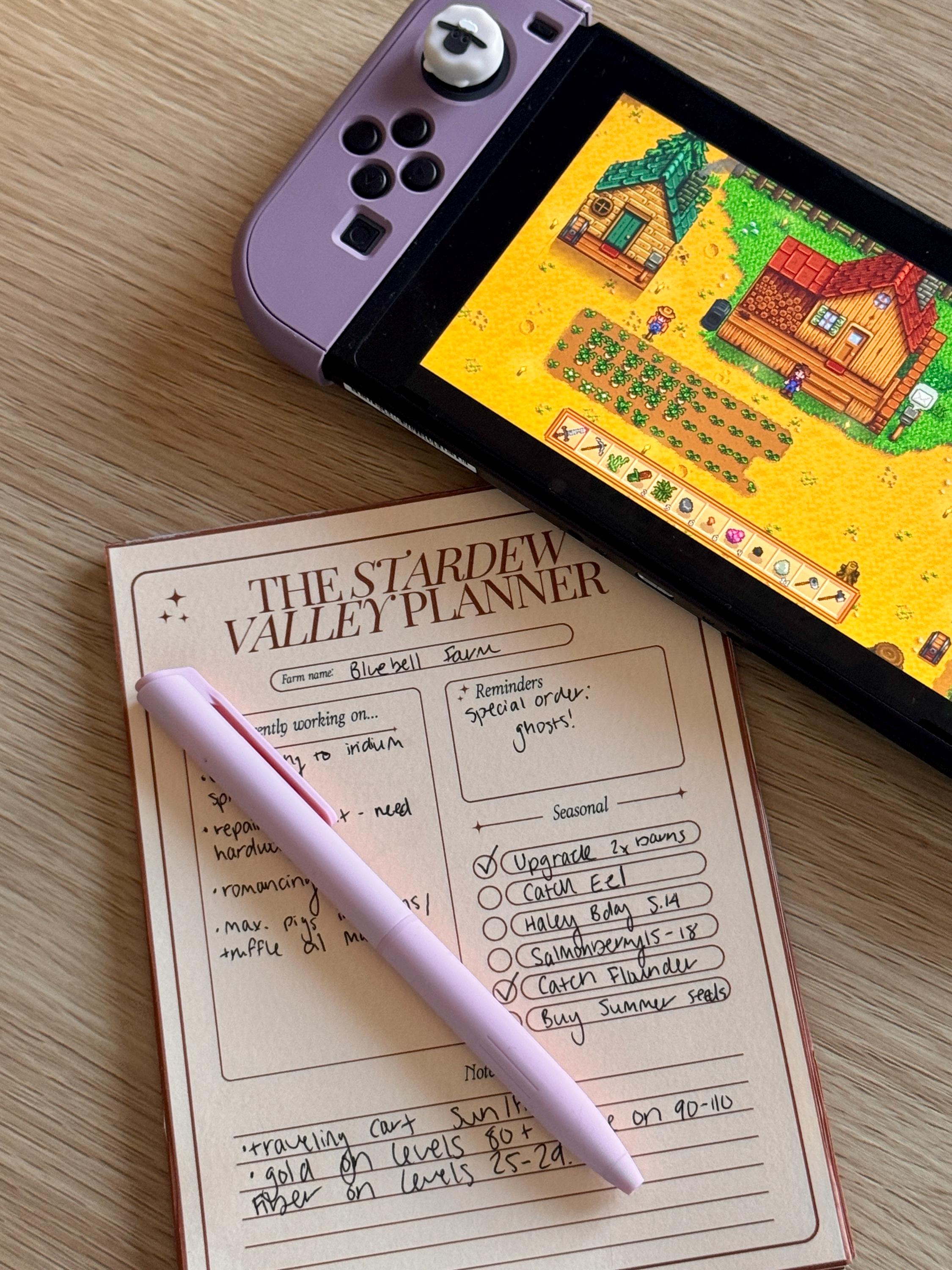 Stardew Valley Planner Notepad - Etsy