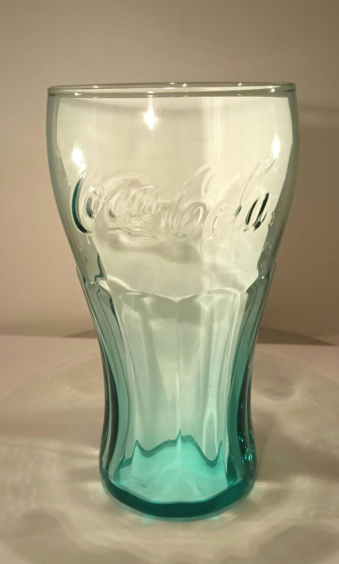 Coca-cola Glass TEAL GREEN VINTAGE: Christmas Gift, Housewarming Gift ...
