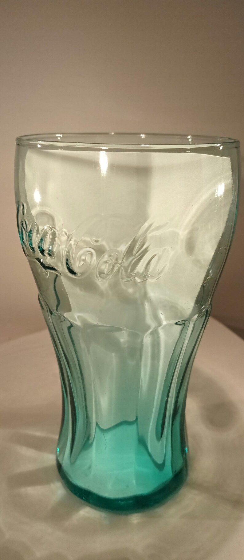 Vintage Coca-cola Glass: 1999 Teal Green, 16 Oz - Etsy