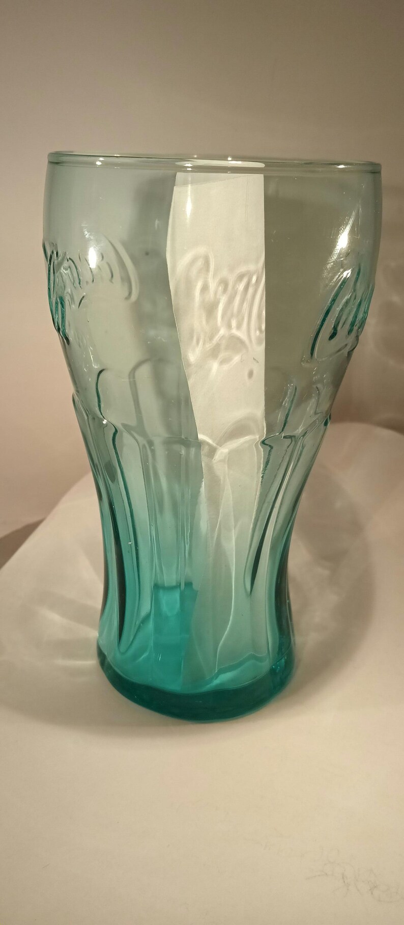 Vintage Coca-cola Glass: 1999 Teal Green, 16 Oz - Etsy