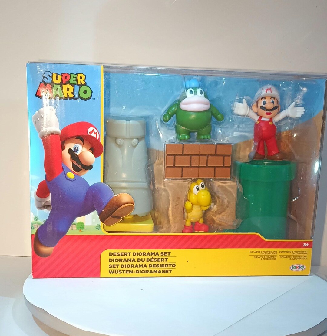 SUPER MARIO BRO, Desert Diorama Set: Play Set, Figurines, Christmas ...