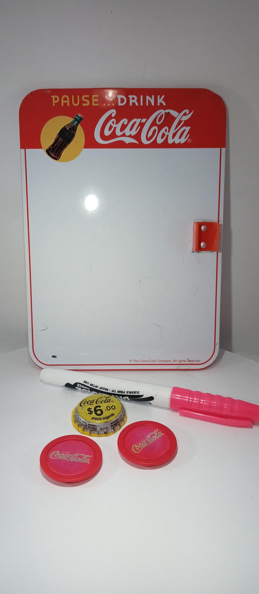 Small Coca-cola Mark & Wipe Magnetic Message Board: Great Gift for a ...