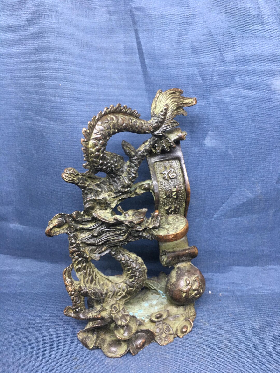 Collection Landing Dragon Bronze Statue, Animal, Dragon Figurine ...