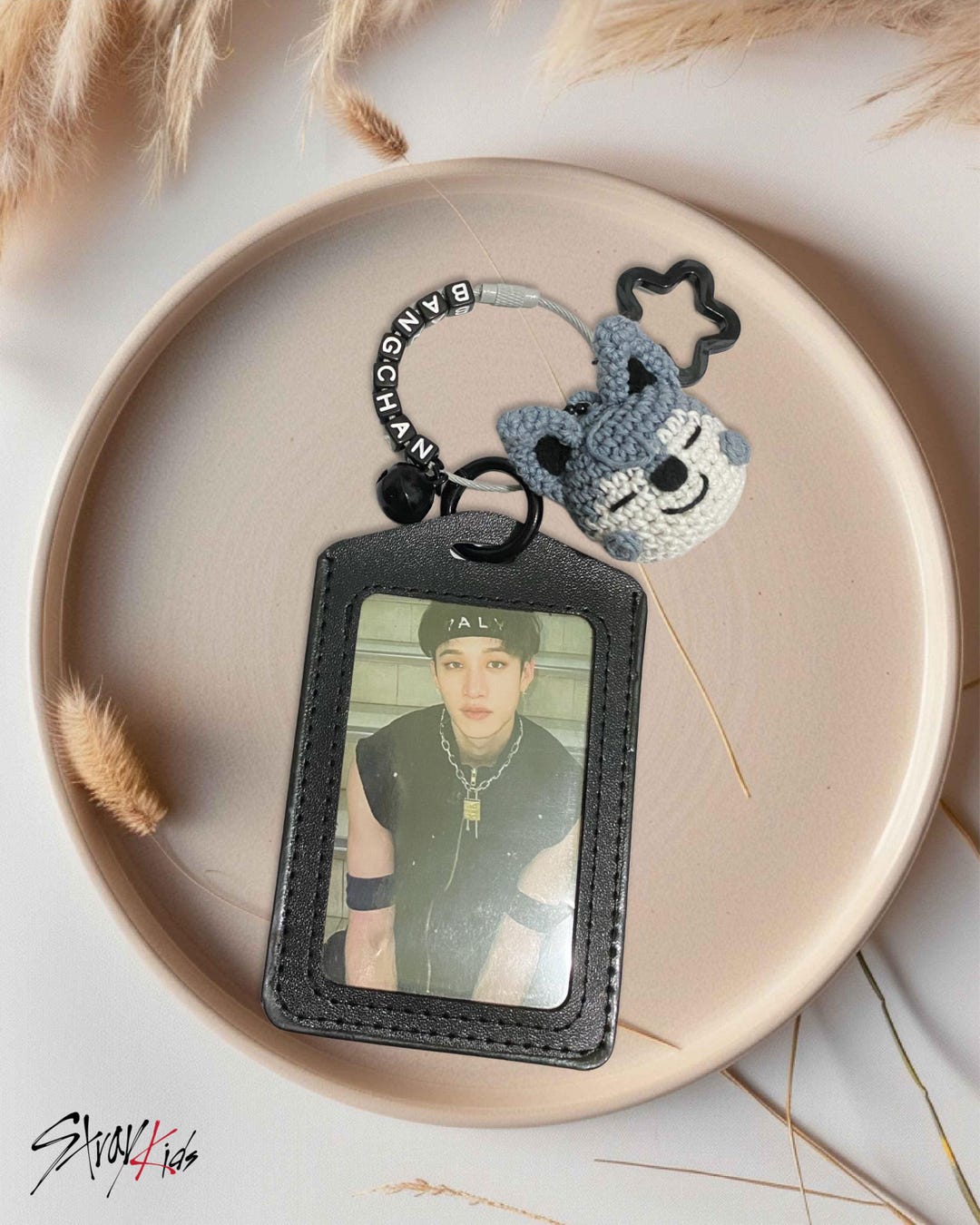 SKZOO Crochet Keychain & Leather Photocard Holder: Stray Kids Fanmade ...