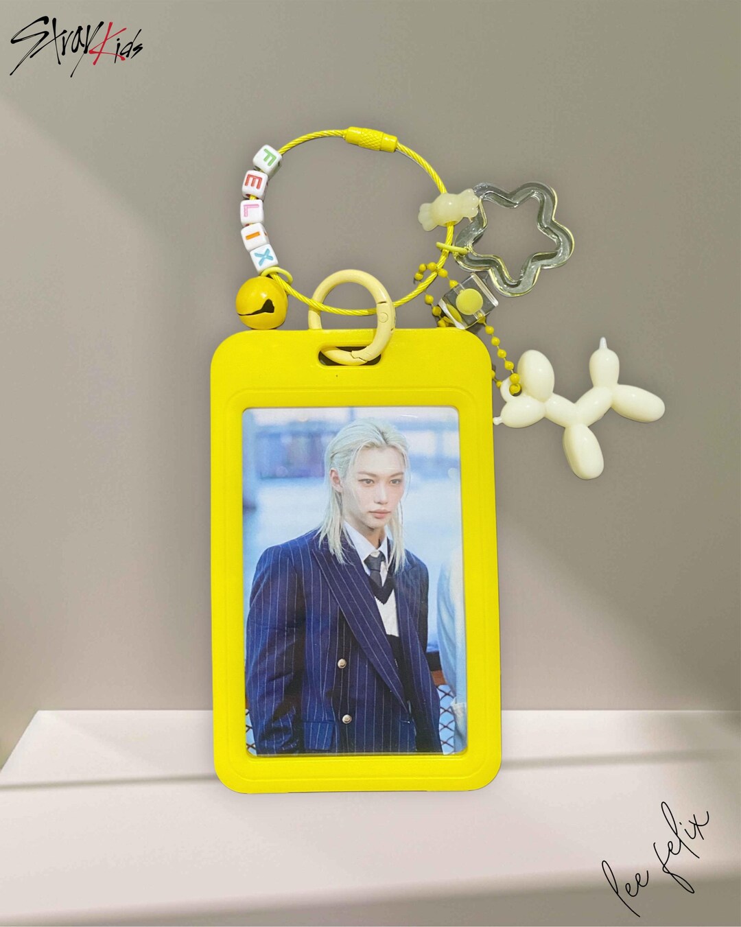 Stray Kids Felix Photocard Holder Felix Keychain Charm, K-pop Bag ...