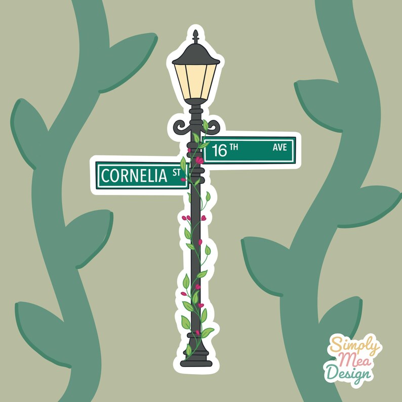 Cornelia/16th Ave Sticker, Taylor Swift Inspired Sticker, Sticker Decal ...