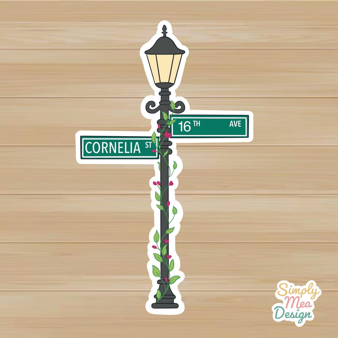 Cornelia/16th Ave Sticker, Taylor Swift Inspired Sticker, Sticker Decal ...
